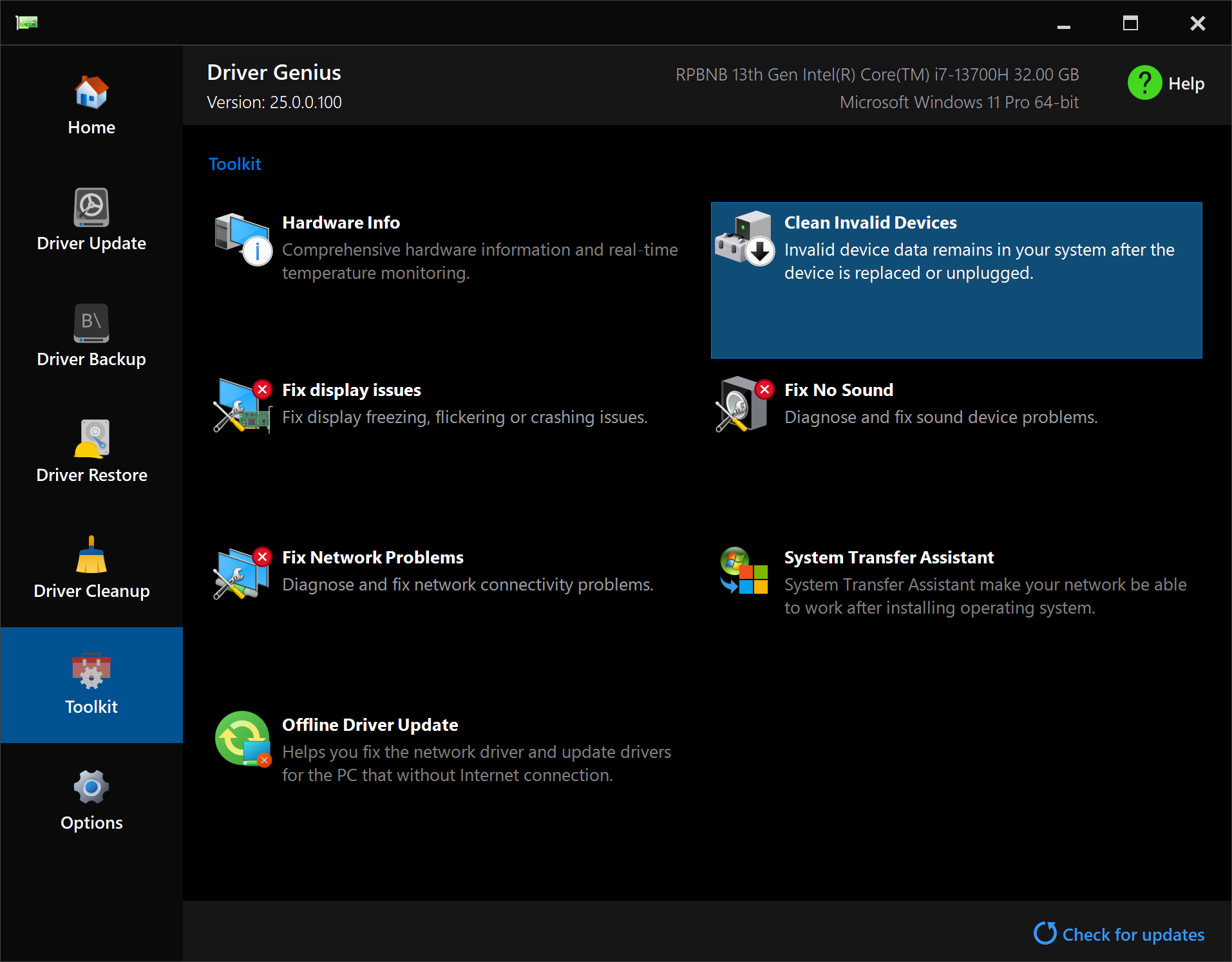 Driver Genius 25 Pro výhodně se slevou 54 % | SW.CZ